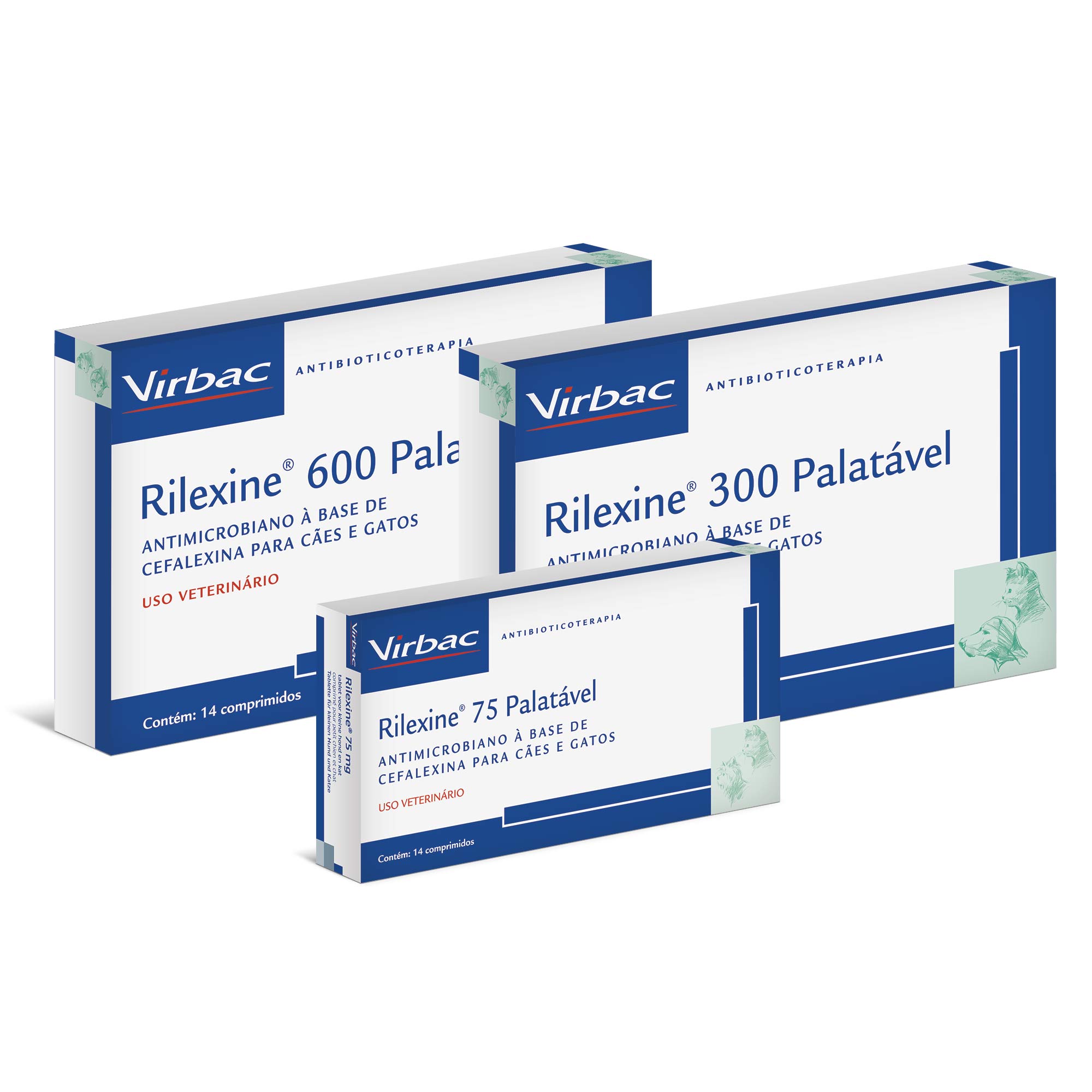 Rilexine® 75 / 300 / 600 Palatável